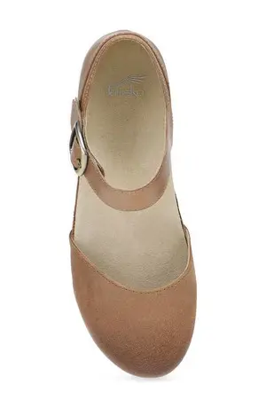 Dansko Mae Ankle Strap Clog - Tan