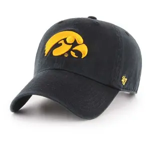 '47 Iowa Hawkeyes Clean Up Adjustable Cap - Black