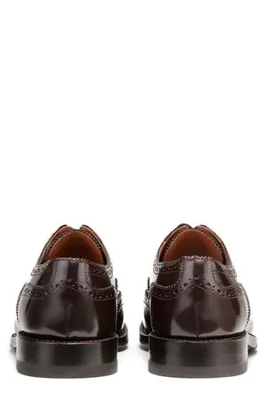 G.H.BASS Monogram Wingtip Oxford - Dk Brown