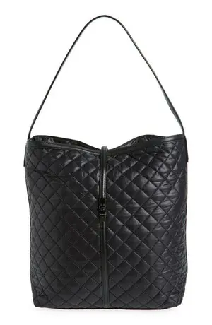 Mz Wallace Large Astor Quilted Hobo Bag - Black