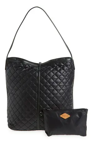 Mz Wallace Large Astor Quilted Hobo Bag - Black