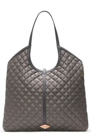 Mz Wallace Large Astor Quilted Hobo Bag - Magnet
