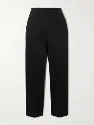 Max Mara Okra Cotton-blend Pants - Black