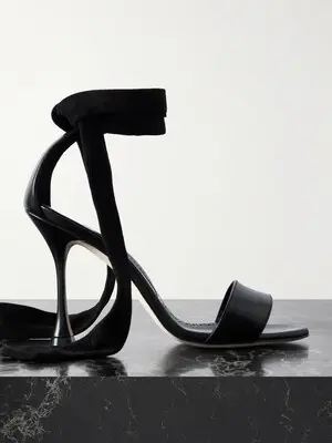 Manolo Blahnik Chastana 105 Leather Sandals