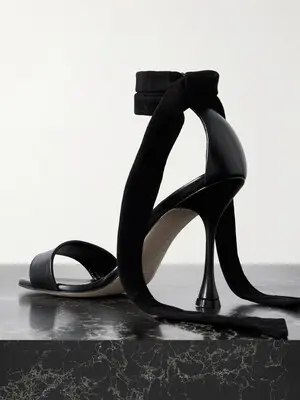 Manolo Blahnik Chastana 105 Leather Sandals