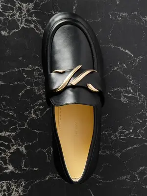 Proenza Schouler Monogram Leather Loafers