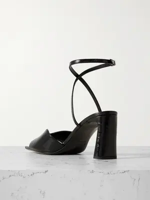 JIMMY CHOO Karli 75 Textured-leather Sandals