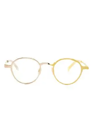 MASAHIROMARUYAMA Round-frame Glasses - Gold