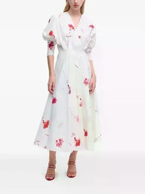 Alejandra Alonso Rojas Cotton Wrap Dress