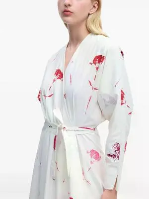 Alejandra Alonso Rojas Cotton Wrap Dress