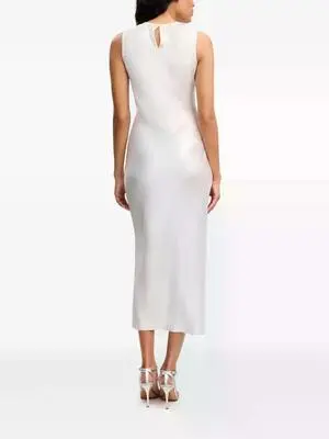 Alejandra Alonso Rojas Cut-out Midi Dress - Neutrals