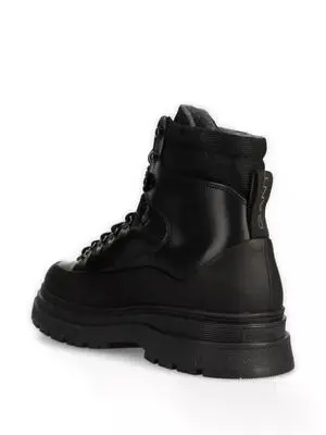 Gant Leather Lace Up Boots - Black