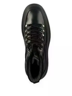 Gant Leather Lace Up Boots - Black