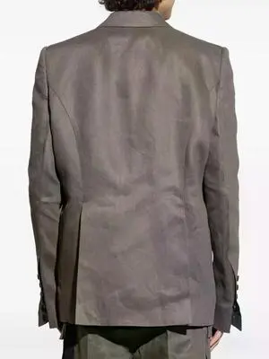 Rick Owens Double-breasted Linen Blazer