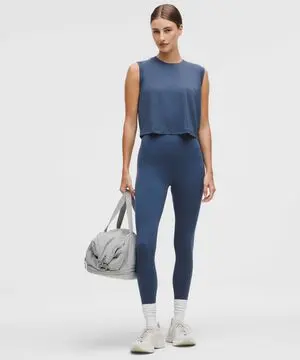 Lululemon Glow Up™ Super-High-Rise 25" Tight Blue Twill