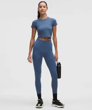 Lululemon Glow Up™ Super-high-rise Tight 28" Blue Twill