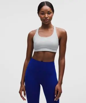 Lululemon Energy Bra Medium Support, B-d Cups Silver Drop