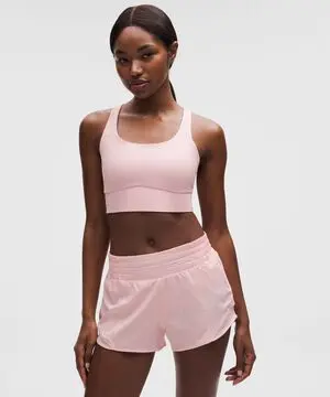 Lululemon Energy Longline Bra Medium Support, B-d Cups Blush Quartz