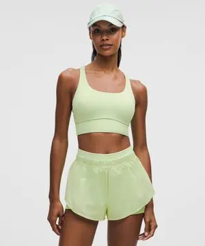 Lululemon Energy Longline Bra Medium Support, B-d Cups Lemongrass