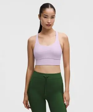 Lululemon Energy Longline Bra Medium Support, B-d Cups Lilac Play