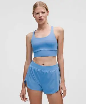 Lululemon Energy Longline Bra Medium Support, B-d Cups Pool Party