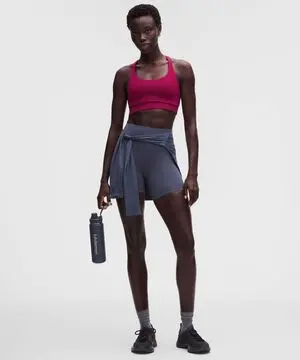 Lululemon Energy Longline Bra Medium Support, B-d Cups - Raspberry Rave