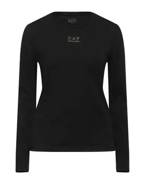 EA7 Cotton-blend Jersey T-shirt - Black