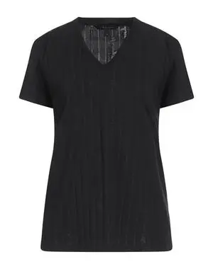 Armani Exchange T-shirt In Polyester And Cotton - Black