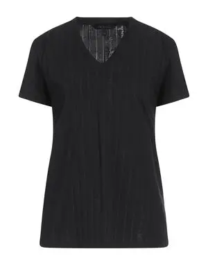 Armani Exchange T-shirt In Polyester And Cotton - Black