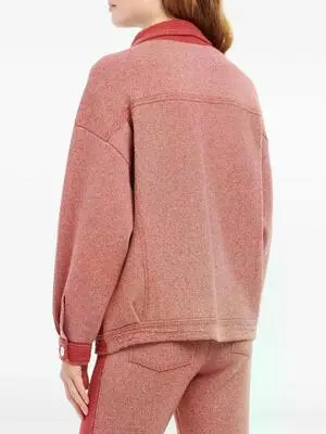BARRIE Cashmere-cotton Denim Jacket - Red