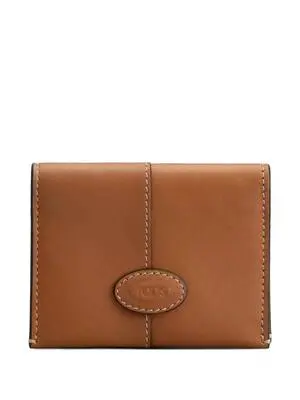 TOD'S Leather Card Holder - Brown