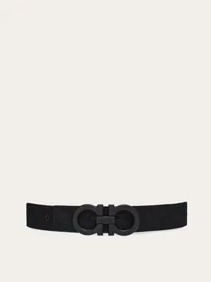 FERRAGAMO Fixed Gancini Belt - Black