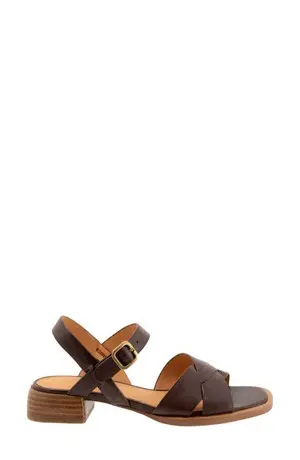 Eos Tega Ankle Strap Sandal - Chestnut
