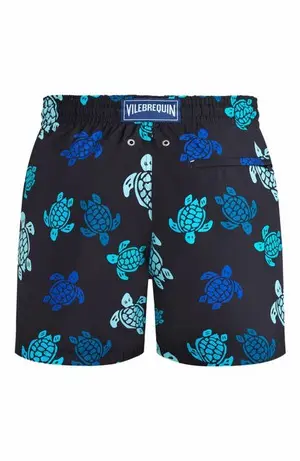 Vilebrequin Multicolor Tortues Swim Shorts - Noir