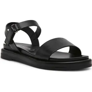 Anne Klein Elani Ankle Strap Sandals - Black