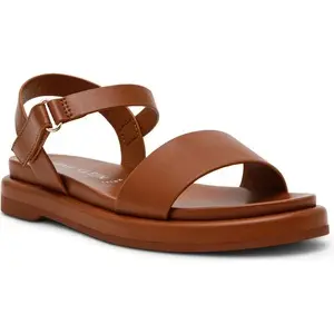 Anne Klein Elani Ankle Strap Sandals - Cognac
