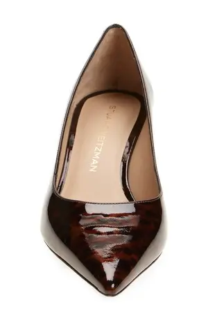 STUART WEITZMAN Power 50 Pump - Dark Brown Tortise