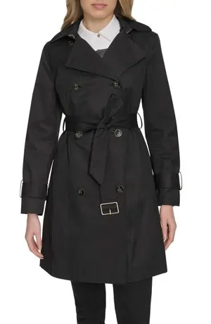 Women's Trench Coats with Removable Hood