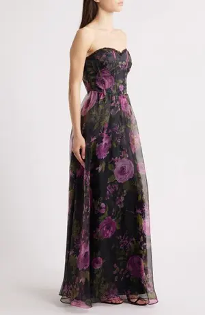Lulus Hadley Floral Print Gown