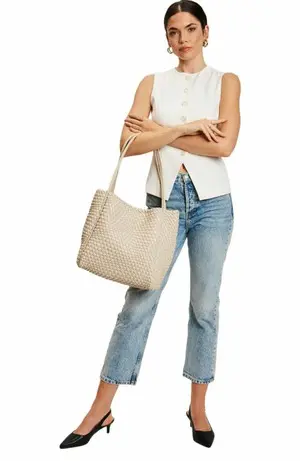MODA LUXE Gladys Tote - Ivory
