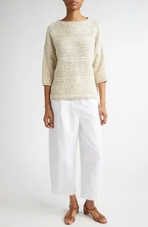 Max Mara Arda Cotton Blend Sweater - Ivory