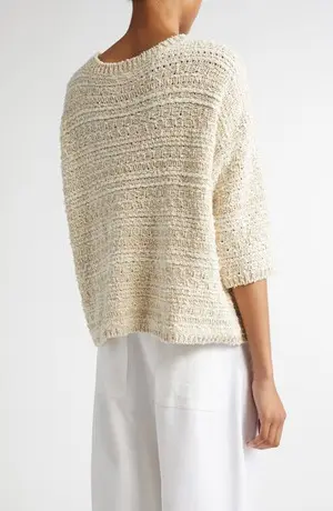 Max Mara Arda Cotton Blend Sweater - Ivory
