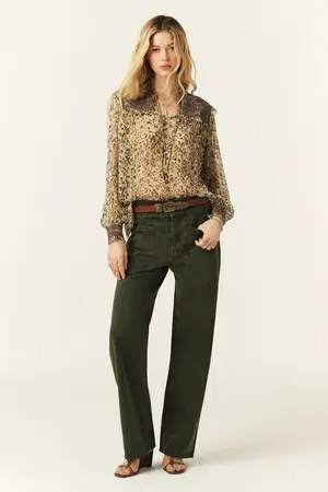Ba&sh Fima Straight-leg Pants - Green