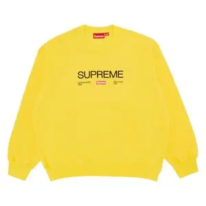 Supreme Established Crewneck - Yellow
