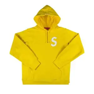 Supreme S Logo Hooded Sweatshirt - Yellow