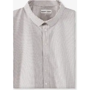 REGENT ROW Men’s Big And Tall Stanton Shirt ,tailored Fit Short Sleeves Sand-check-13