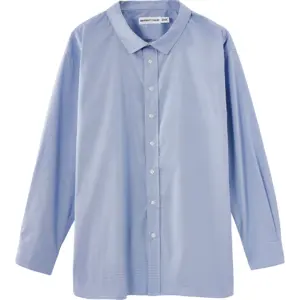 REGENT ROW Big And Tall Long Sleeve Stanton Shirt, Tailored Fit Blue-plaid