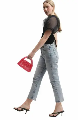 MODA LUXE Dolly Beaded Evening Bag - Fuchsia
