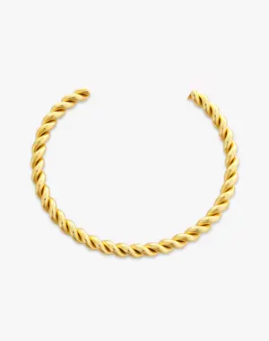 Ben Oni Twisted Cuff Bracelet - Gold