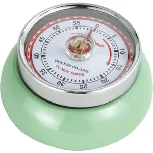 ZASSENHAUS Magnetic Retro 60 Minute Kitchen Timer - Mint Green